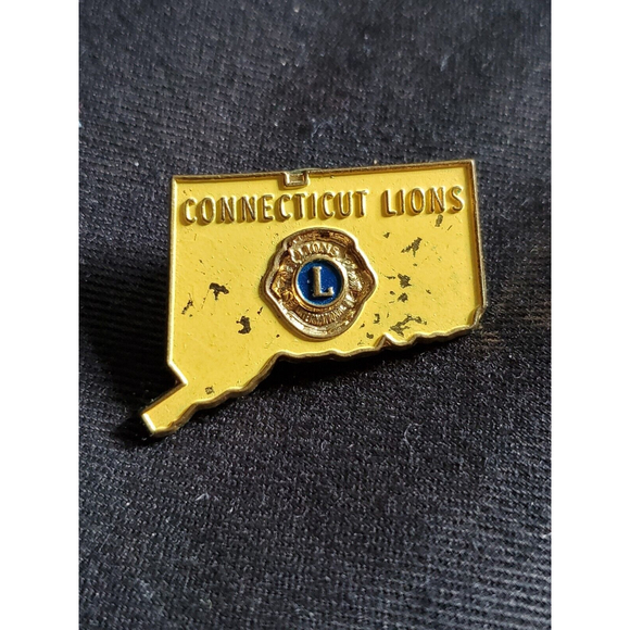 Jewelry | Vintage Lions Club Lapel Pin Brooch State Shape Logo ...